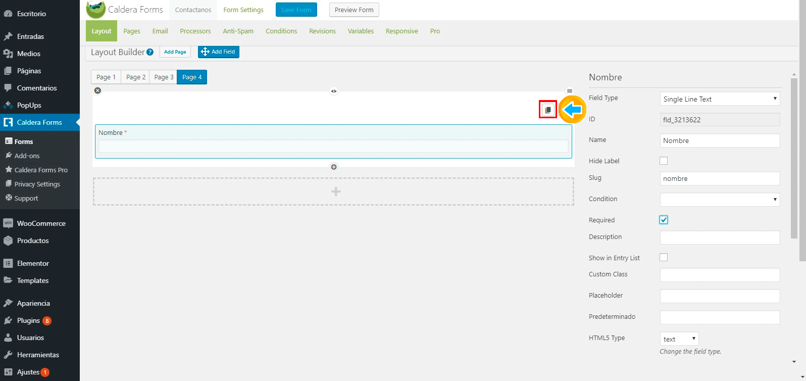 🥇 Aprende a crear formulario en Caldera Forms en español